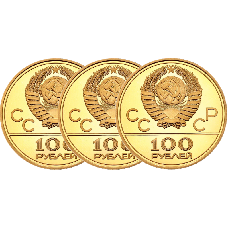 Moneda de Oro 100 Rublos-CCCP-Olimpiadas Moscú-The Gold House